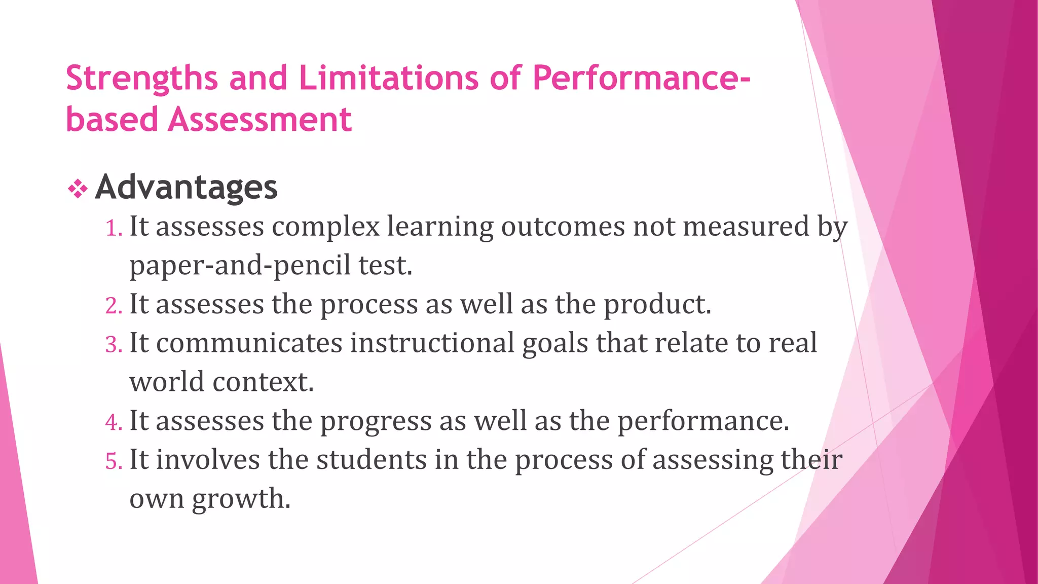 Performance based assessment | PPTX