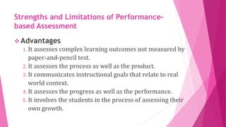 Performance based assessment | PPTX