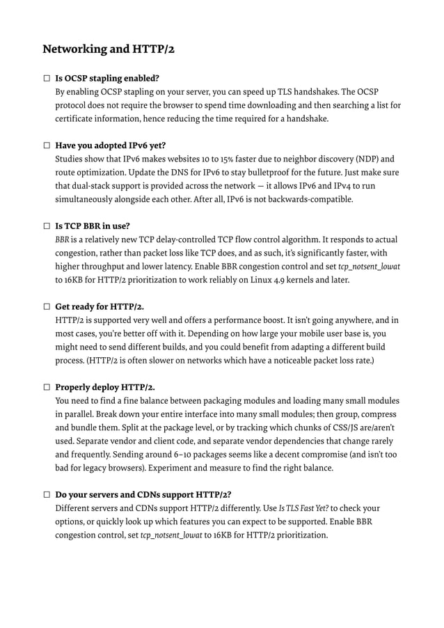 Front-End Performance Checklist 2020 | PDF | Web Development | Internet