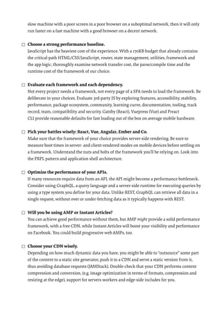 Front-End Performance Checklist 2020 | PDF | Web Development | Internet