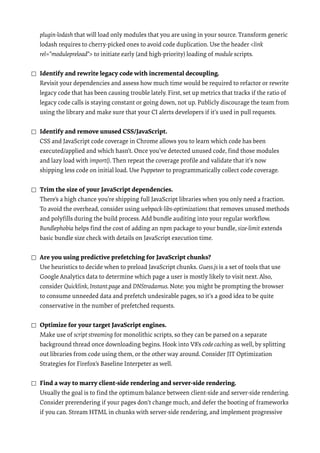 Front-End Performance Checklist 2020 | PDF | Web Development | Internet