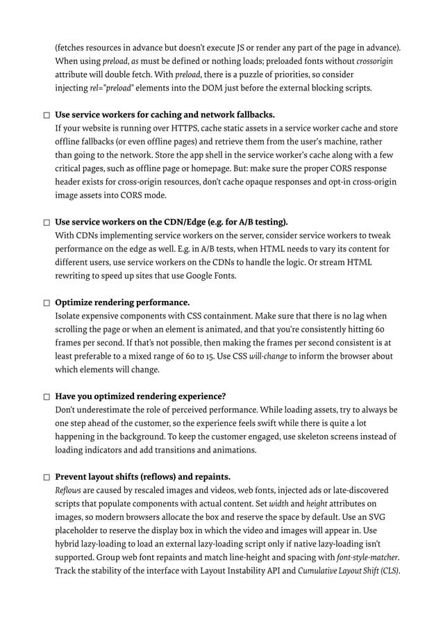 Front-End Performance Checklist 2020 | PDF | Web Development | Internet