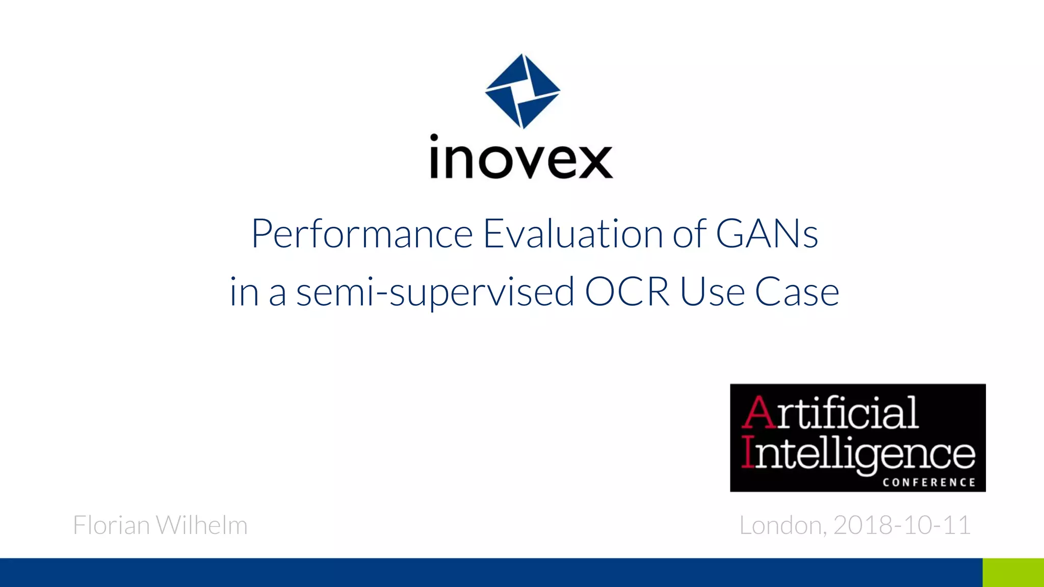 Performance Evaluation Of Gans In A Semisupervised Ocr Use Case Pdf