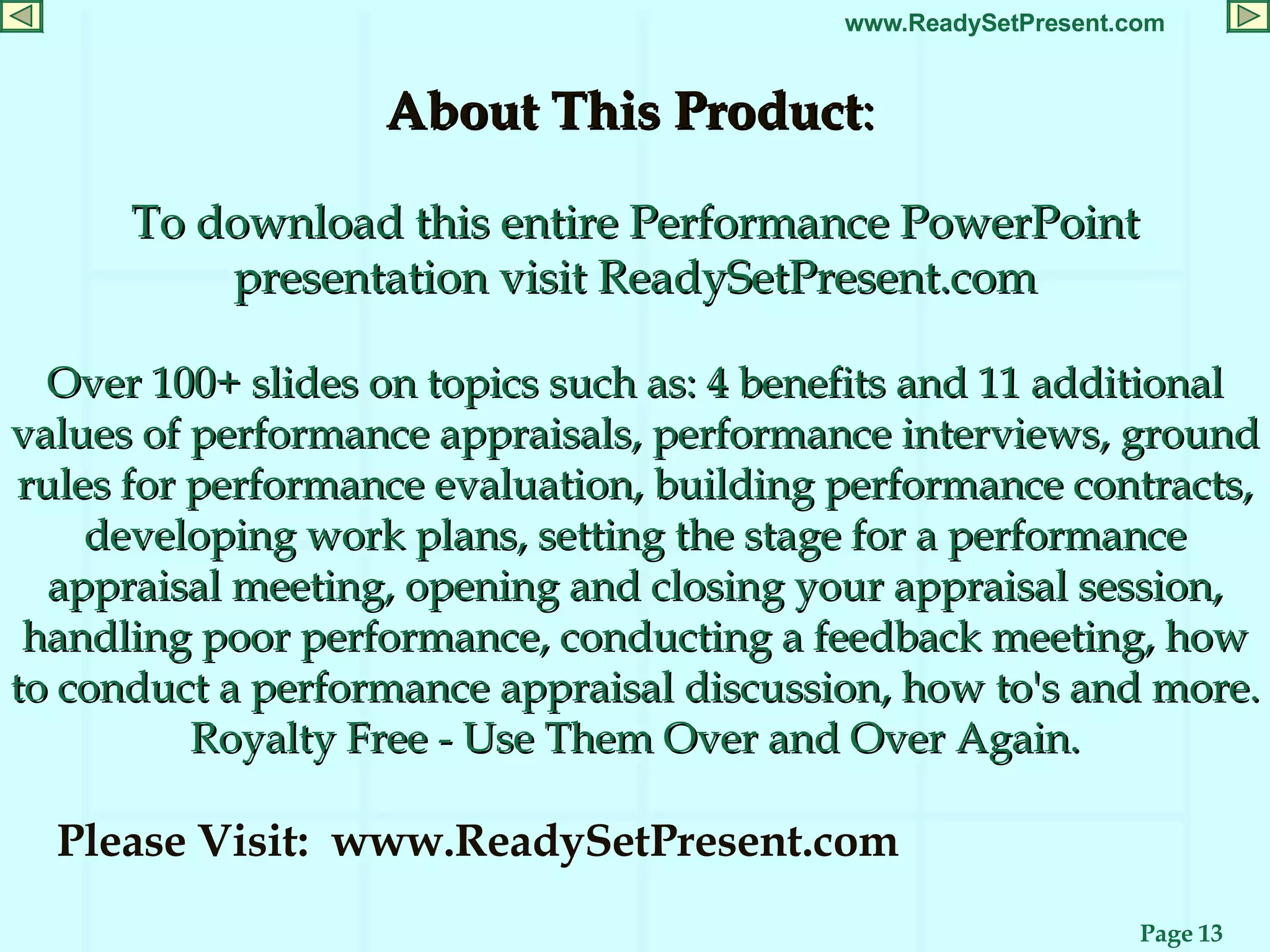 Performance Evaluation Powerpoint Ppt