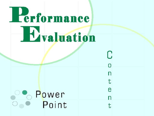 PERFORMANCE EVALUATION POWERPOINT | PPT