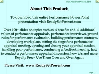 PERFORMANCE EVALUATION POWERPOINT | PPT