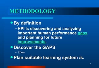 Performance Improvement Vs. Training | PPT