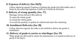 SALE OF GOODS ACT, 1930 | PPTX