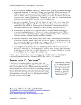 Performance Optimization: Incorporating Database and Code Optimzitation Into The IT Lifecycle | PDF