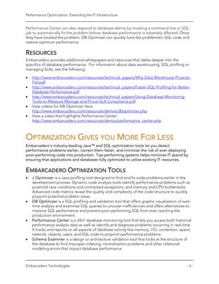 Performance Optimization: Incorporating Database and Code Optimzitation Into The IT Lifecycle | PDF