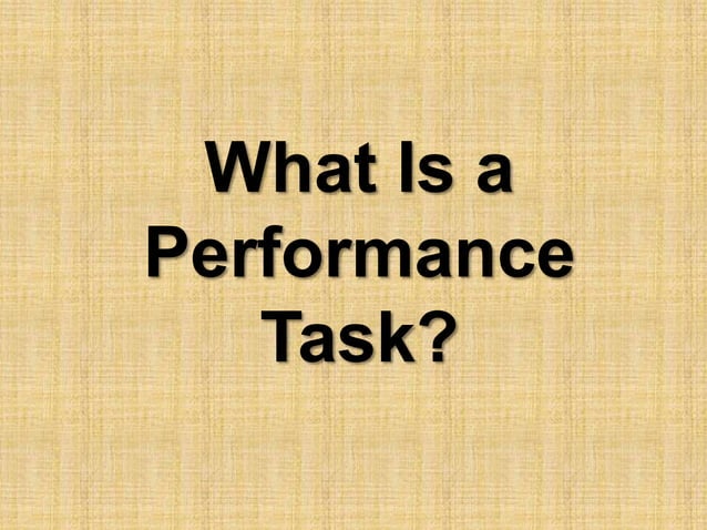 SBAC Performance Task Overview | PPTX