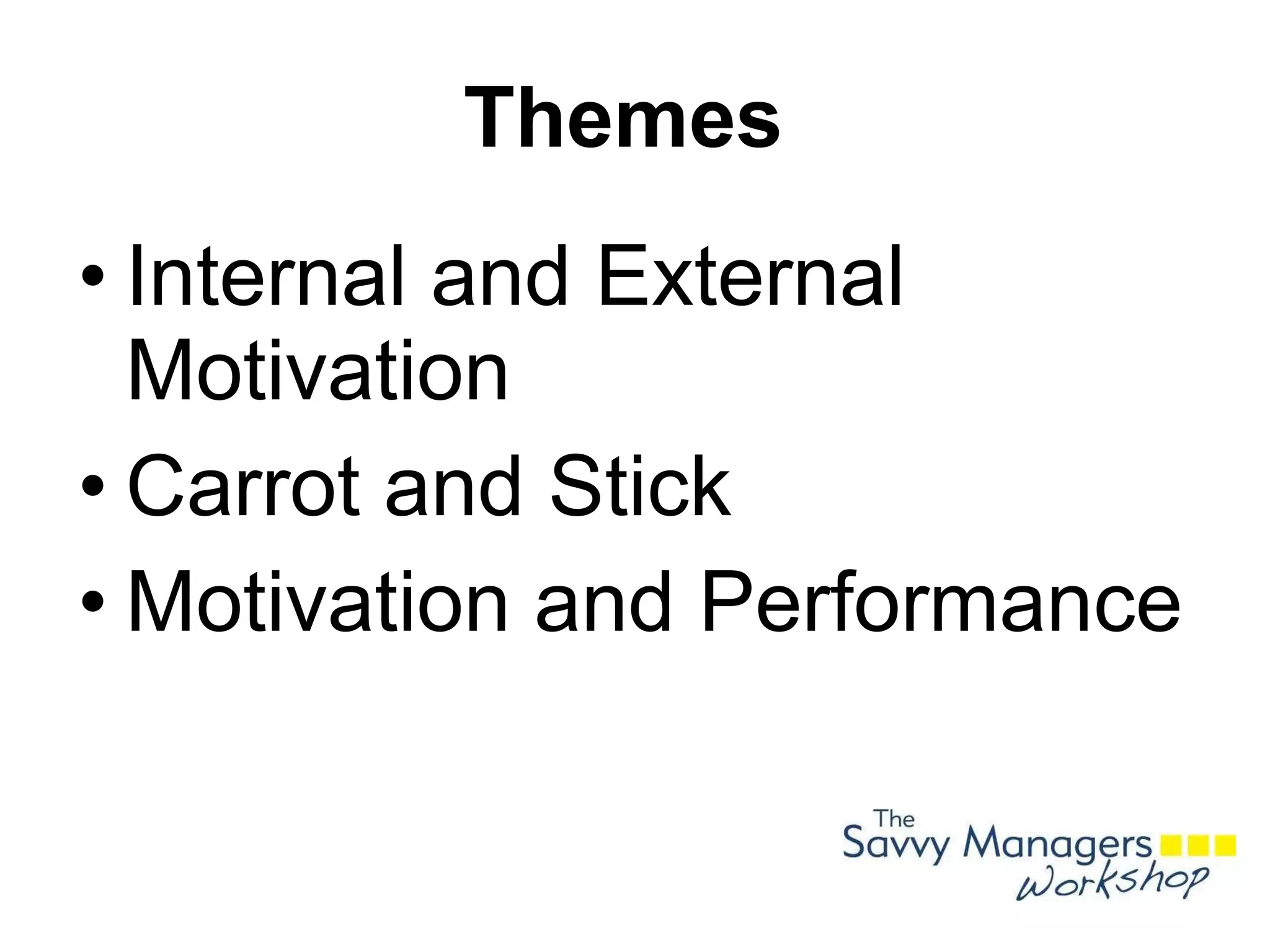 Performance and Motivation | PPT