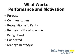Performance and Motivation | PPT
