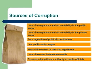 Performance accouyntability and combating corruption | PPT