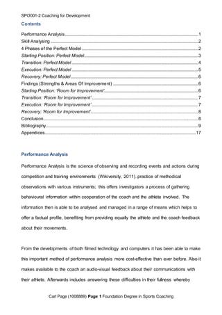Analyse the Performance of a Sport Skill: Rugby Line-out Throw | DOCX