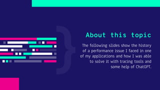 Performance Analysis - A practical example | PPT
