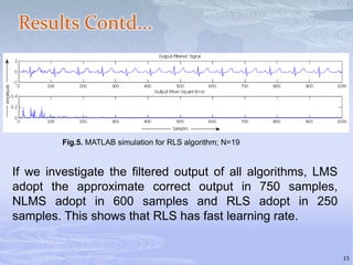 Performance analysis of adaptive noise canceller for an ecg signal | PPSX