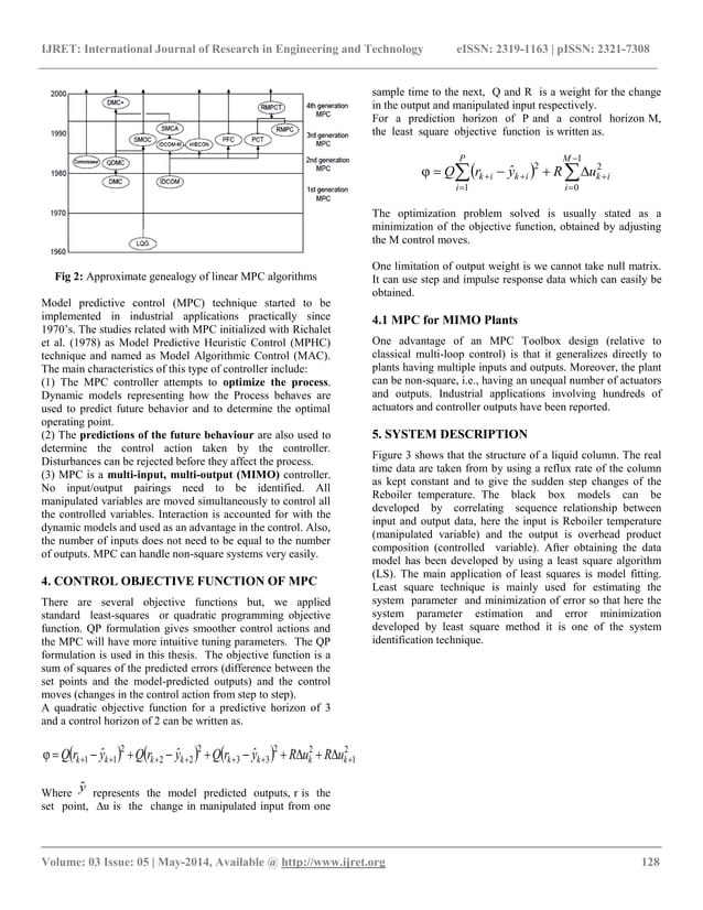 Performance analysis of a liquid column in a chemical plant by using mpc | PDF
