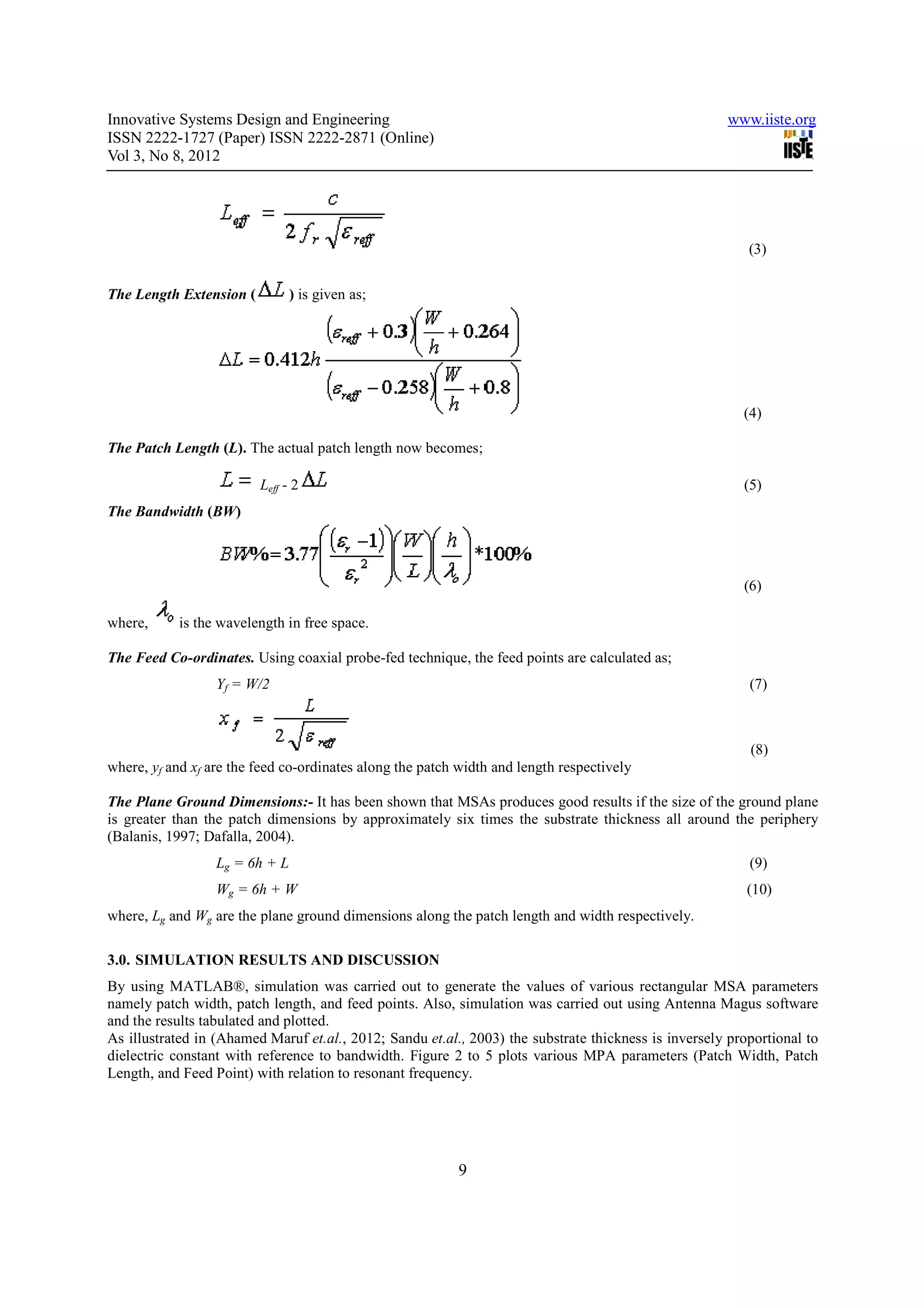 Performance Analysis Of A Rectangular Microstrip Patch Antenna On Different Dielectric