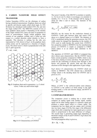 Performance analysis of cmos comparator and cntfet comparator design | PDF