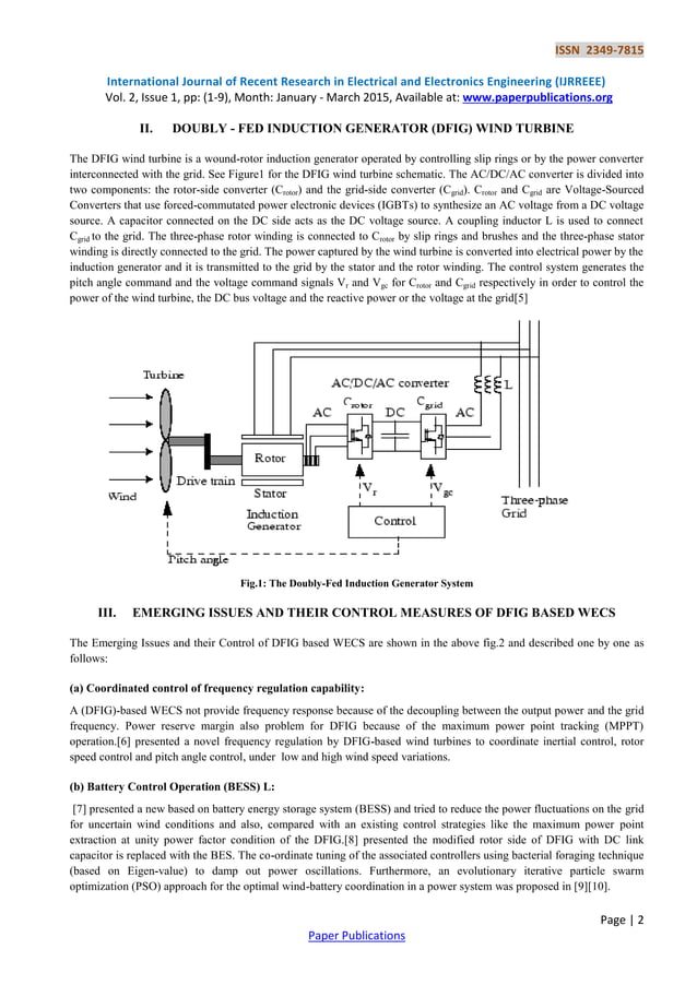 Performance Analysis Of Dfig Wind Turbine Pdf