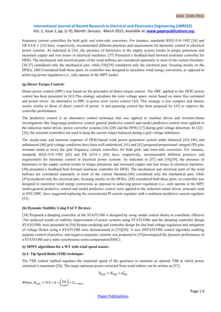 Performance Analysis of DFIG Wind Turbine | PDF