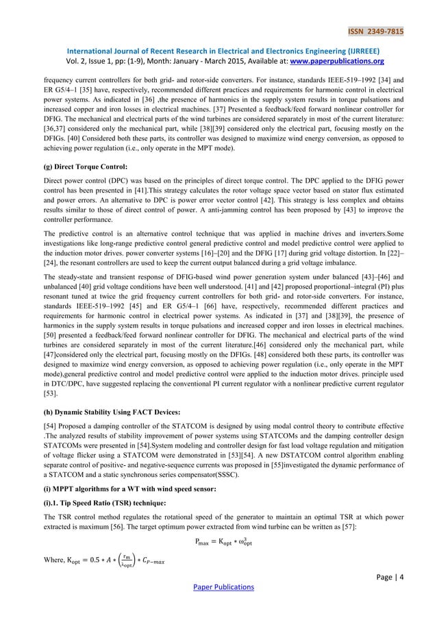 Performance Analysis Of Dfig Wind Turbine Pdf