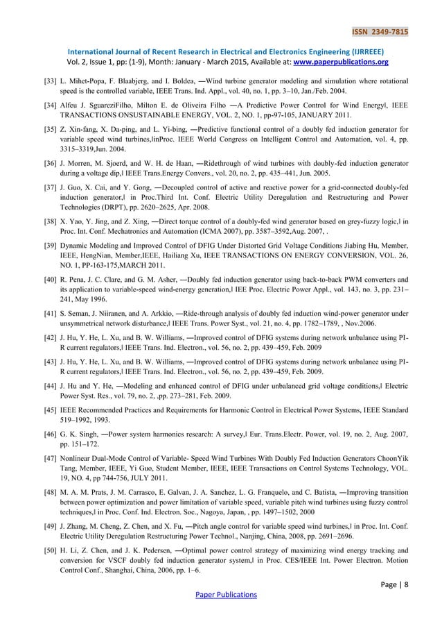 Performance Analysis Of Dfig Wind Turbine Pdf