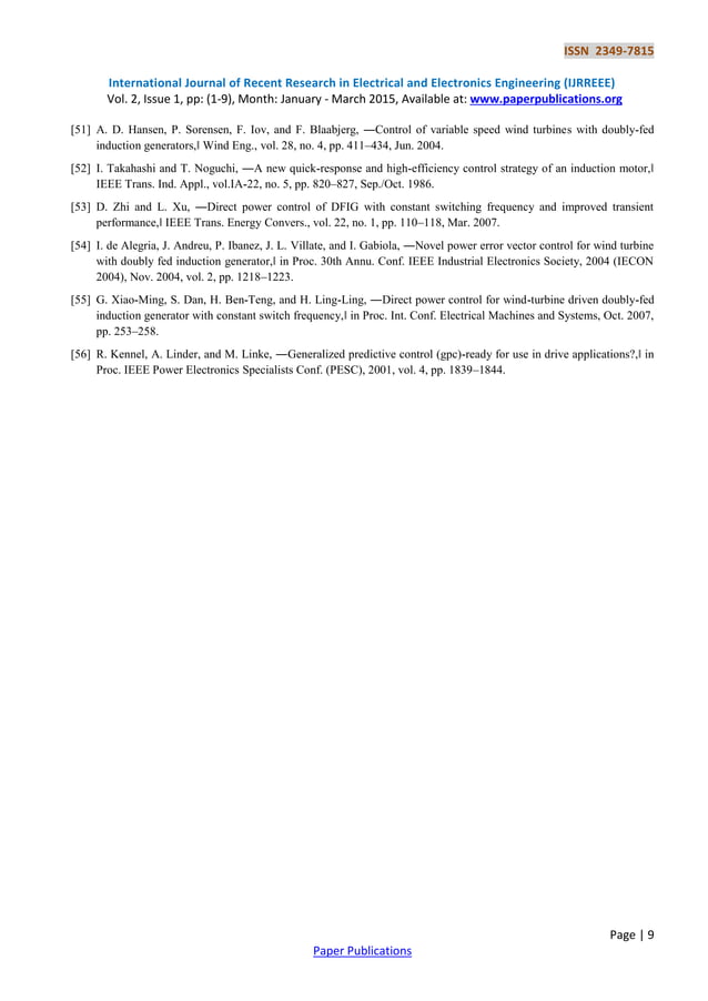 Performance Analysis Of Dfig Wind Turbine Pdf