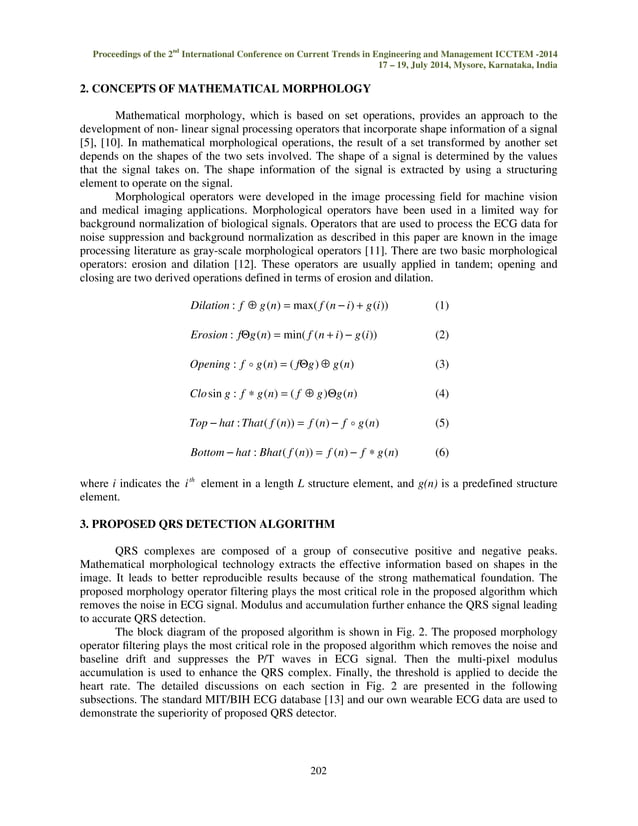 Performance Analysis Of Ecg Qrs Complex Detection Using Morphological