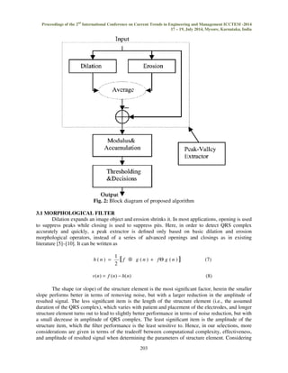 Performance analysis of ecg qrs complex detection using morphological operators | PDF