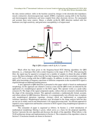 Performance analysis of ecg qrs complex detection using morphological operators | PDF