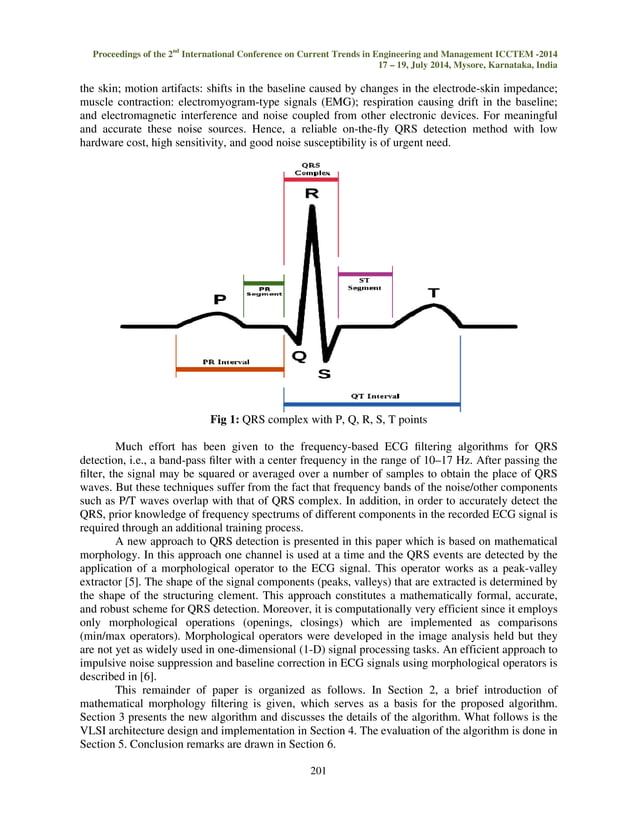 Performance Analysis Of Ecg Qrs Complex Detection Using Morphological