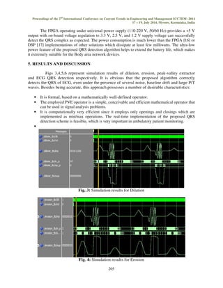 Performance analysis of ecg qrs complex detection using morphological operators | PDF