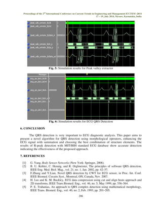 Performance analysis of ecg qrs complex detection using morphological operators | PDF