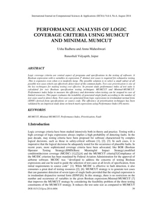 Performance analysis of logic | PDF | Computer Software and Applications | Computing