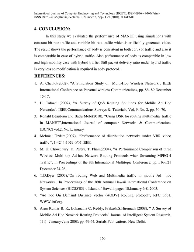Performance Analysis Of Manet Routing Protocol In Presence Pdf