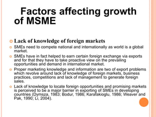 Performance analysis of msme with respect to indian | PPTX