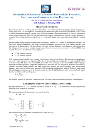 Performance analysis of multiple energy storage element resonant power ...