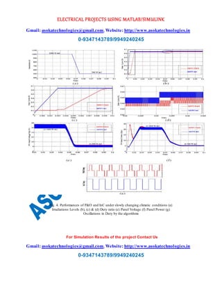 Performance analysis of p&o and incremental conductance mppt algorithms under rapidly changing ...