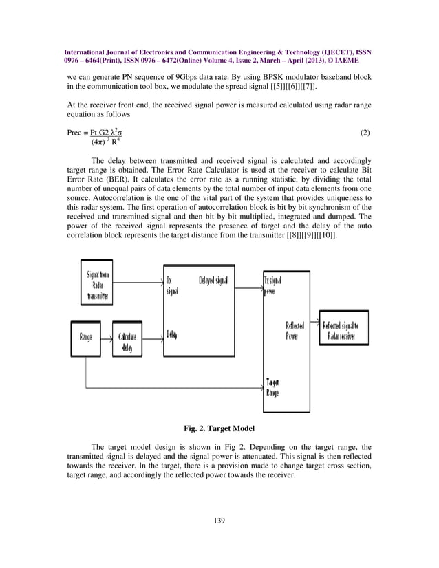 Performance analysis of radar based on ds bpsk modulation technique | PDF