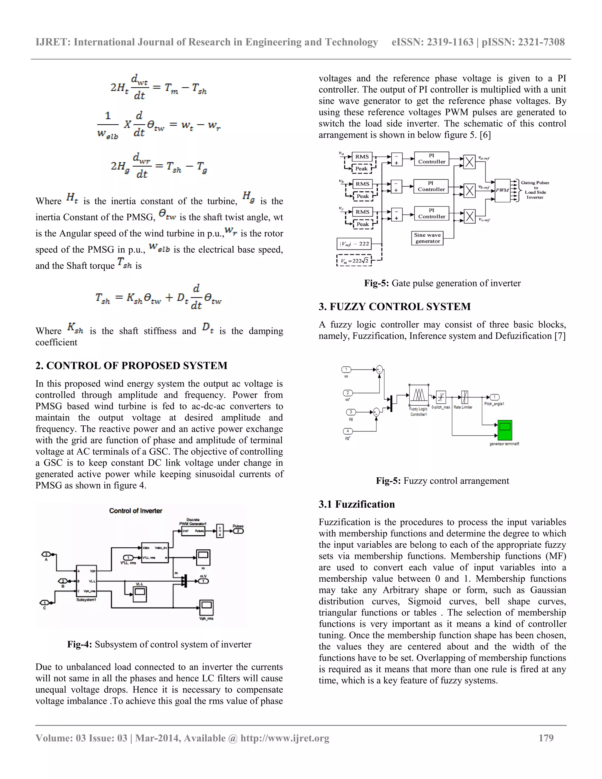 Performance analysis of various parameters by comparison of conventional pitch angle controller ...
