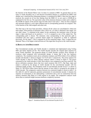 Performance analysis of viterbi decoder for wireless applications | PDF