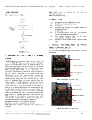 Performance analysis of voice operated wheel chair | PDF