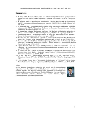 Performance analysis of voip traffic over integrating wireless lan and wan using different ...