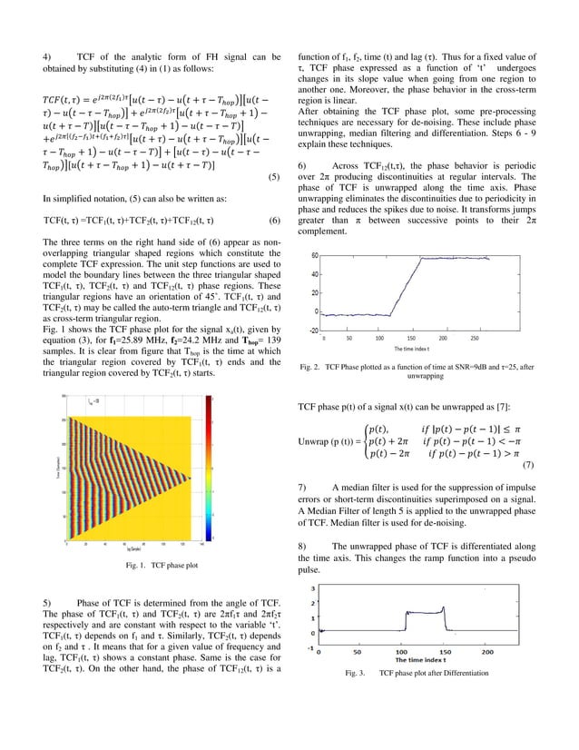Performance Analysis Of Wavelet Based Blind Detection And Hop Time Estimation Algorithm For