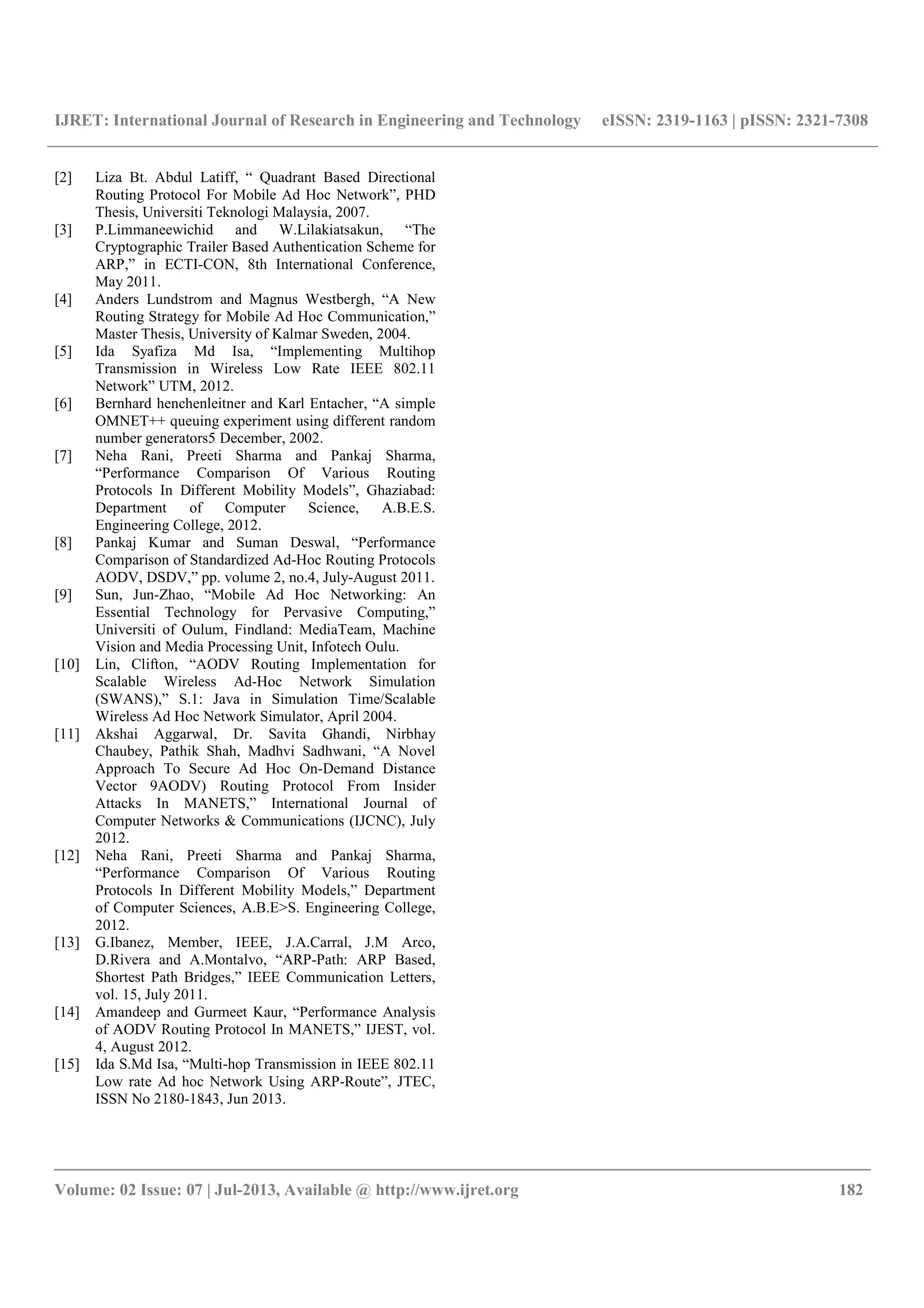 Performance Analysis On Multihop Transmission Using Pdf Computer Networking Computing