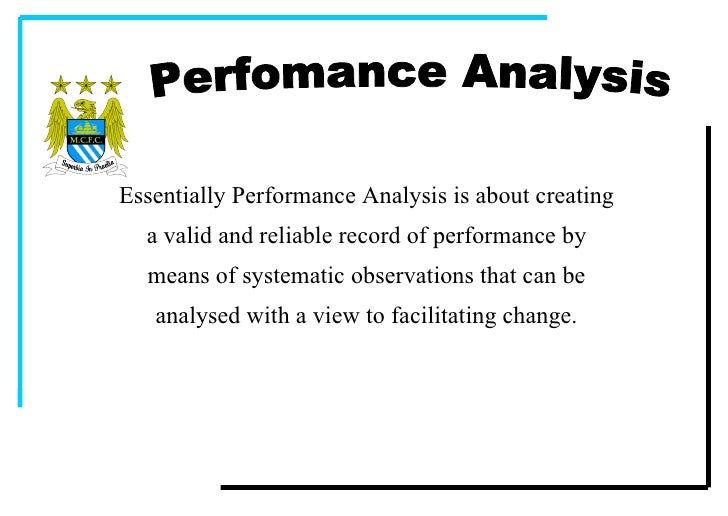 Performance analysis presentation