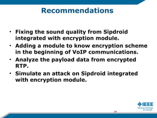 Performance analysis vo_ip_client_integrated_encryption_module11a | PPT