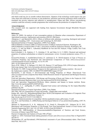 Performance and acceptability of legume fortified yam flours | PDF